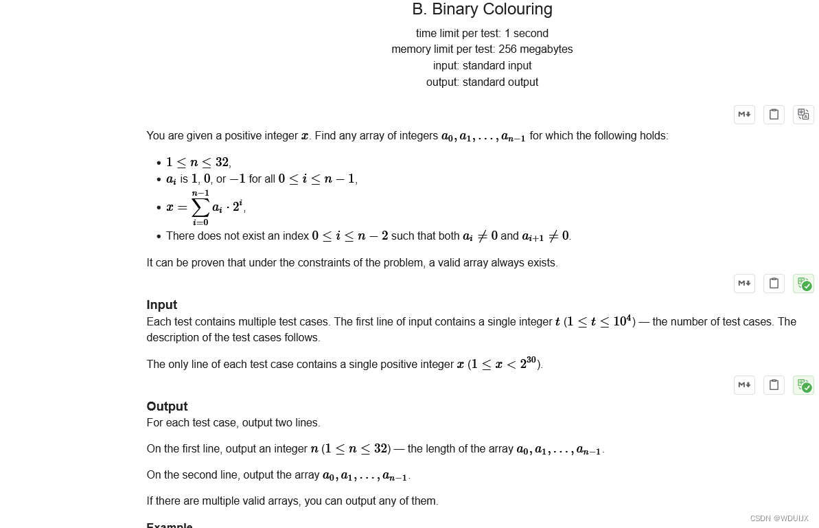 B. Binary Colouring（题解）-CSDN博客