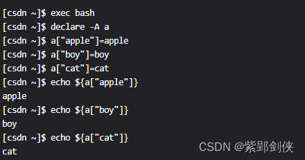 Linux shell编程学习笔记16：bash中的关联数组_bash 关联数组-CSDN博客
