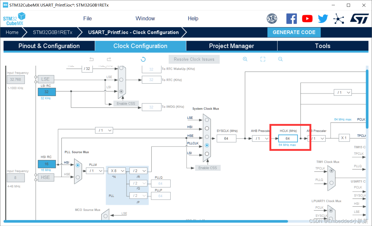 【STM32+HAL库】---- 调试printf串口打印_hal printf-CSDN博客