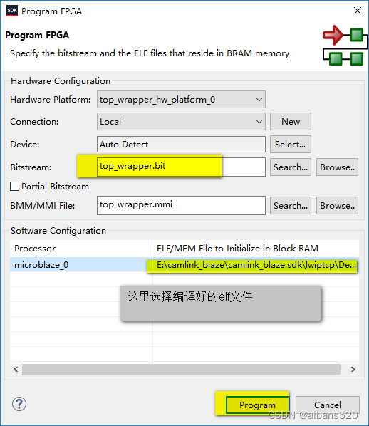 Microblaze在纯fpga下 Xilinx Sdk固化程序到外部spi Flashsdk固化程序到flash里 Csdn博客