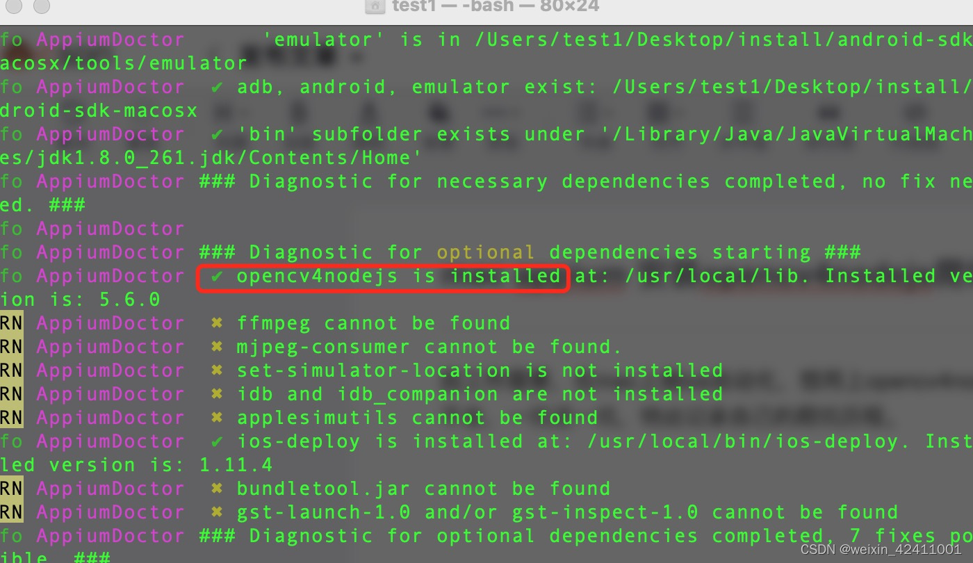 mac ios自动化 appium-doctor 安装opencv4nodejs爬坑记录_mac 安装 opencv4nodejs-CSDN博客