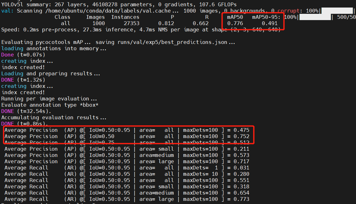 YOLO输出大中小目标的AP值_yolov5代码输出每个类别的ap50-CSDN博客