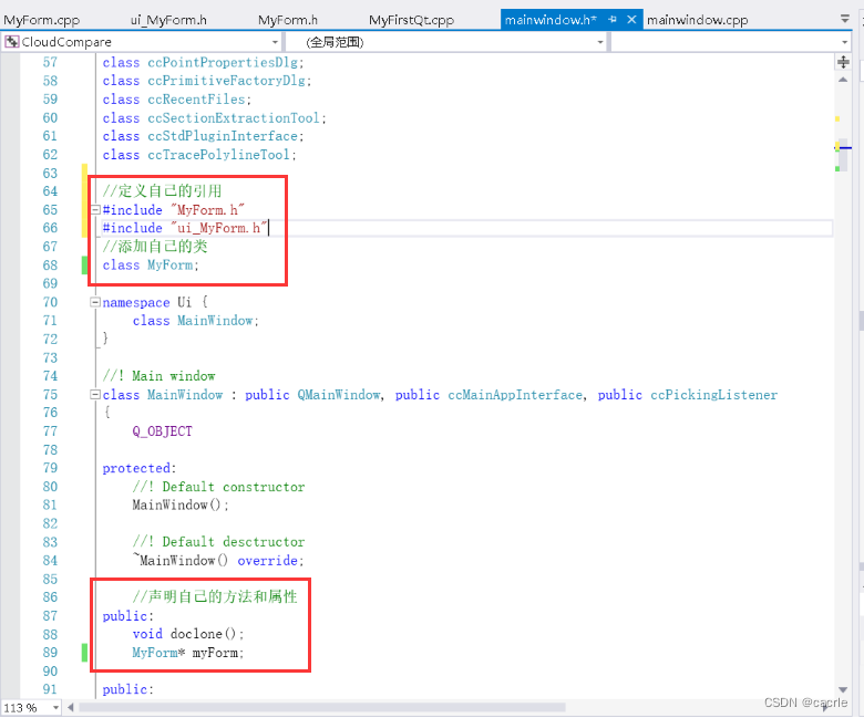 CloudCompare二次开发之如何设计界面ui与功能实现？_使用cloudcompare的库函数,自己实现openg界面-CSDN博客