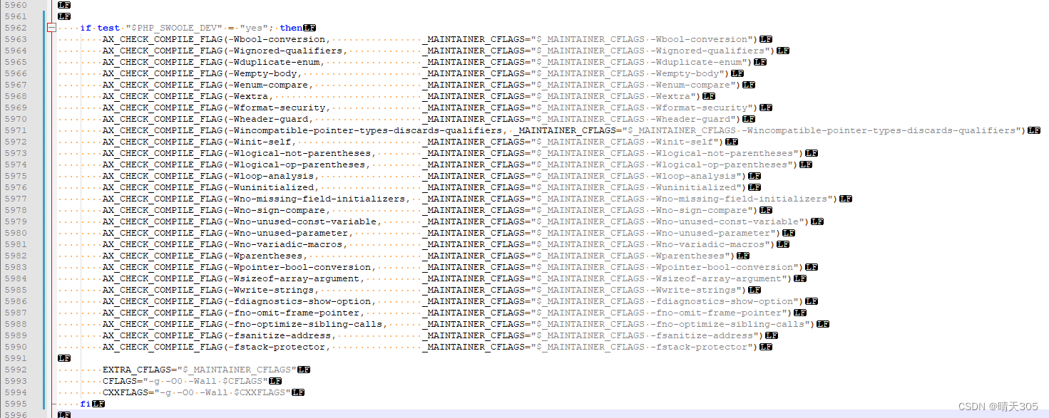 centos7编译安装swoole时./configure 报错_syntax error near unexpected token `-wbool-convers-CSDN博客