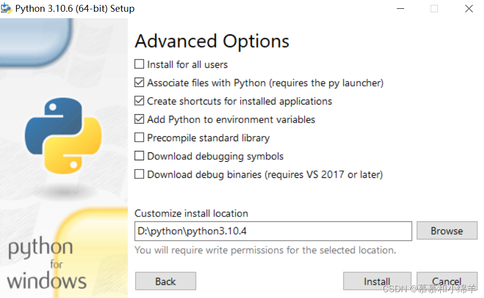 python的环境安装（版本3.10.6）_python3.10.6-CSDN博客