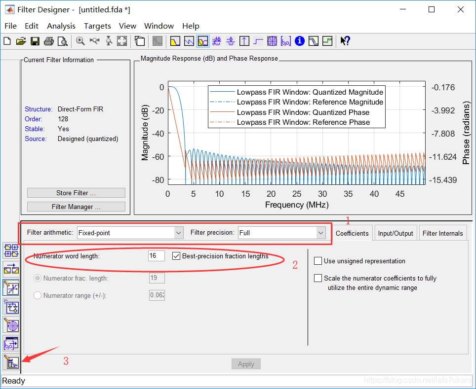 Vivado2018.2联合Matlab的FIR滤波器设计与仿真_coefficient structure inferred-CSDN博客