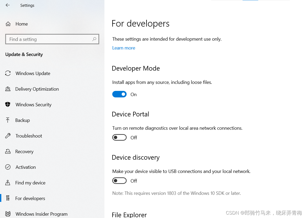 Win10上运行linux系统，Window Subsystem for Linu (WSL)_win10 subsystem-CSDN博客