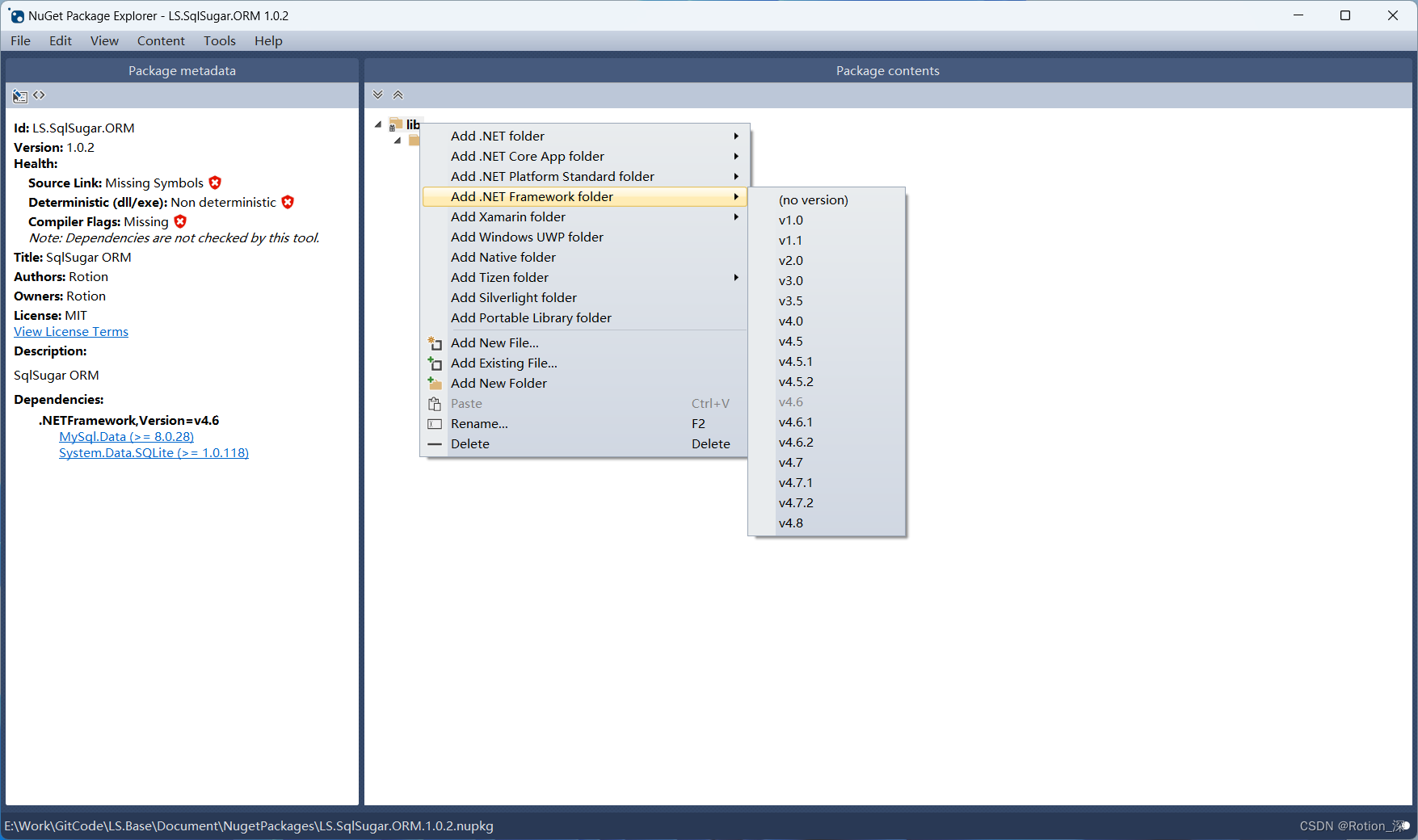 使用 NuGetPackageExplorer 生成Nuget包，并上传nuget.org_nuget package explorer-CSDN博客
