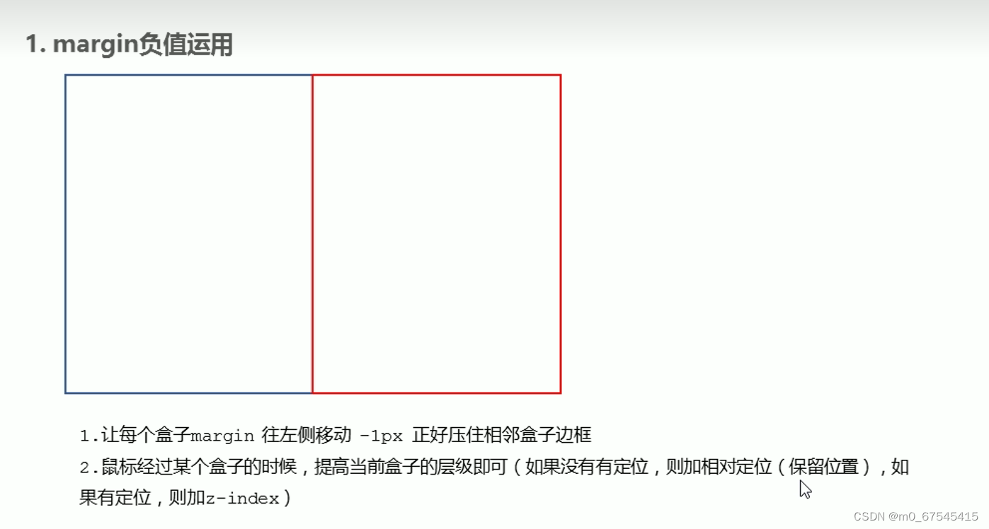 常见的布局技巧（1 margin负值的运用）_marging 负的 背景不出边界-CSDN博客