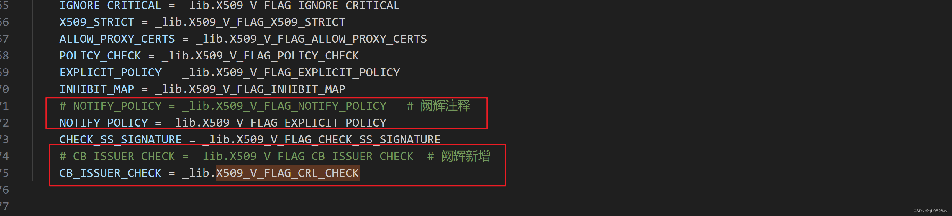 AttributeError: module ‘lib‘ has no attribute ‘X509_V_FLAG_CB_ISSUER_CHECK‘. Did you mean: ‘X509 ...