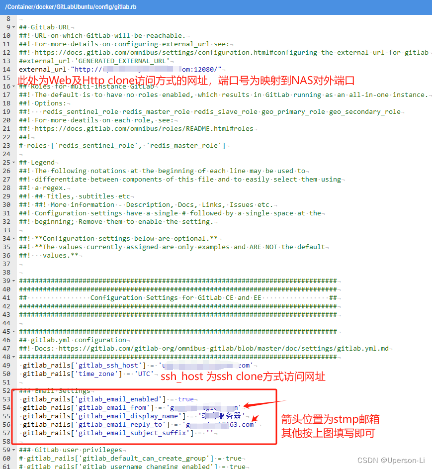威联通ContainerStation Docker部署Gitlab部署，解决ssh端口显示、http端口显示、以及ssh无法正常clone问题_威联通上搭建 git服务器-CSDN博客