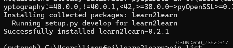 learn2learn安装问题：ERROR: Could not build wheels for learn2learn_error: could not build wheels for ...