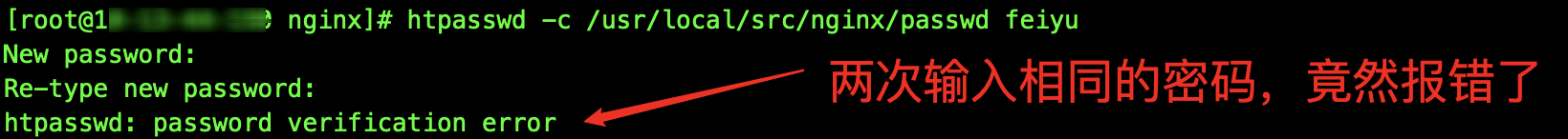 Nginx首次配置访问密码报错htpasswd: password verification error_nginx htpasswd 登录失败-CSDN博客