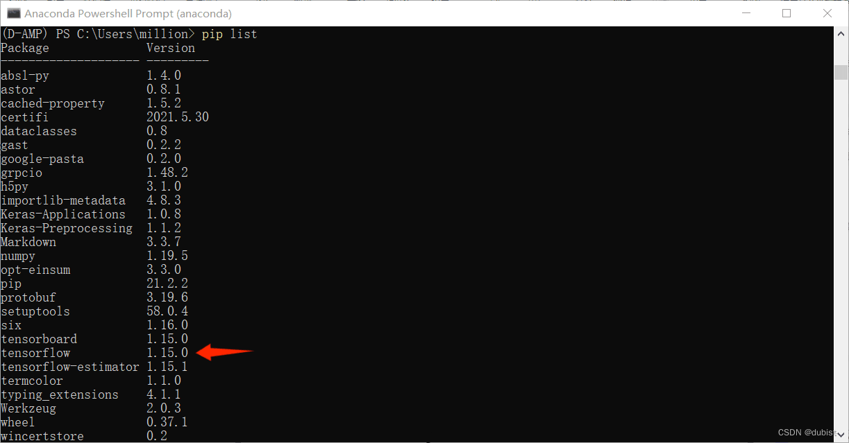 anaconda虚拟环境python3.6下载tensorflow1.15（CPU）_下载安装tensorflow-CSDN博客