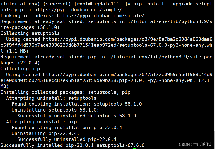 pip安装解决报错：WARNING: Running pip as the ‘root‘ user can result in broken permissions and ...