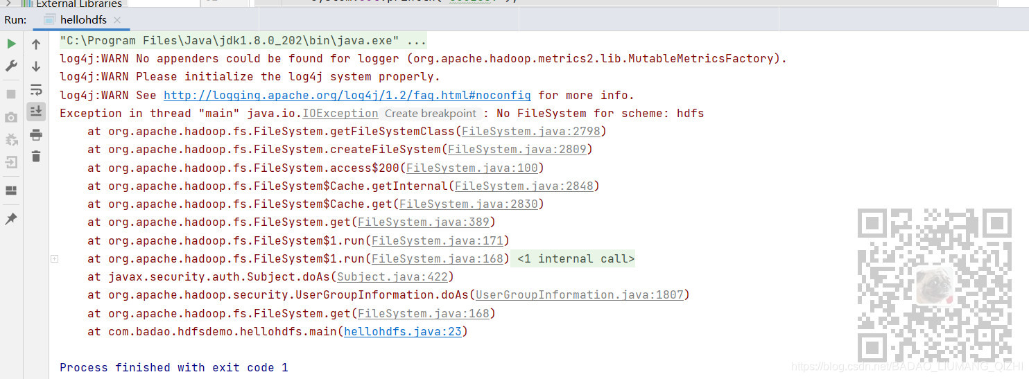 Windows下配置Hadoop的Java开发环境以及用Java API操作HDFS_先在windows中配置hadoop运行环境;新建java工程,打开pom.xml文件,添加mave-CSDN博客