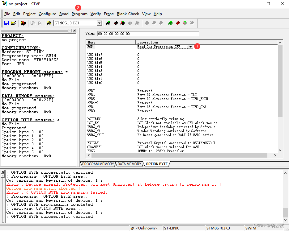 STM8/32 芯片数据擦除_st visual programmer 擦除功能怎么用-CSDN博客