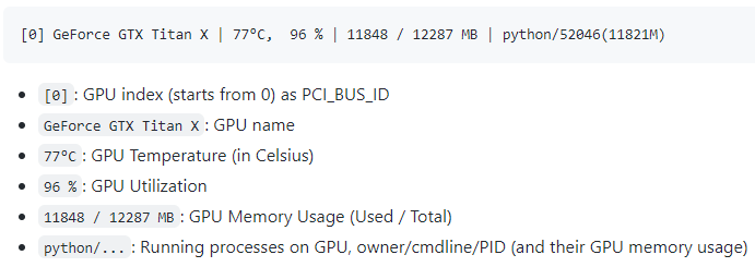 ubuntu下实时查看GPU使用情况的两种方式（nvidia-smi、gpustat）及结束占用GPU进程的命令_ubuntu查看gpu占用-CSDN博客