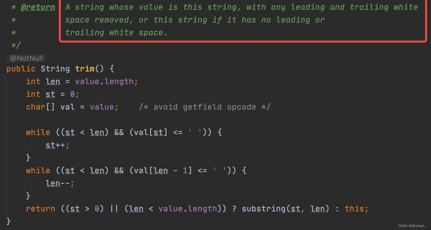 String的trim()和substring()详解_string.trim-CSDN博客