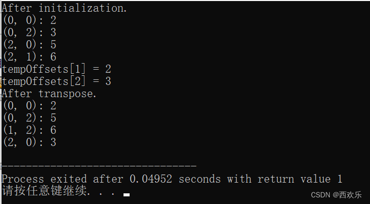 数据结构 C 从矩阵(二维数组)乘法到压缩矩阵的转置_matrix[r] = (int*)malloc(sizeof(int) * 3);-CSDN博客