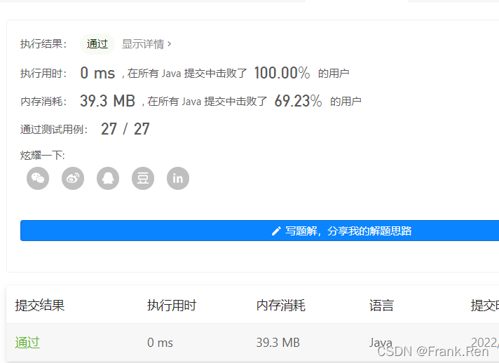 Leetcode 每日一题 Java篇leetcode Java笔试题 Csdn博客