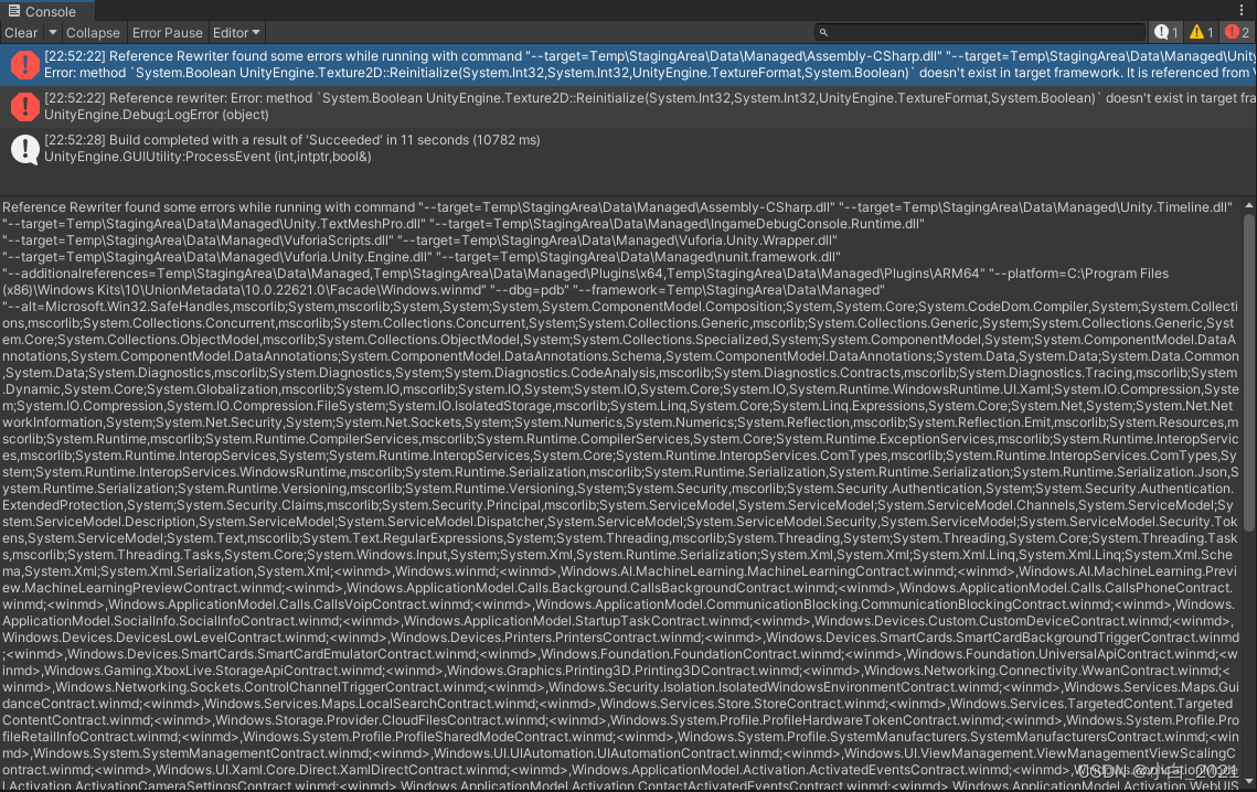 Vuforia发布UWP，问题求助_vuforia导出uwp-CSDN博客