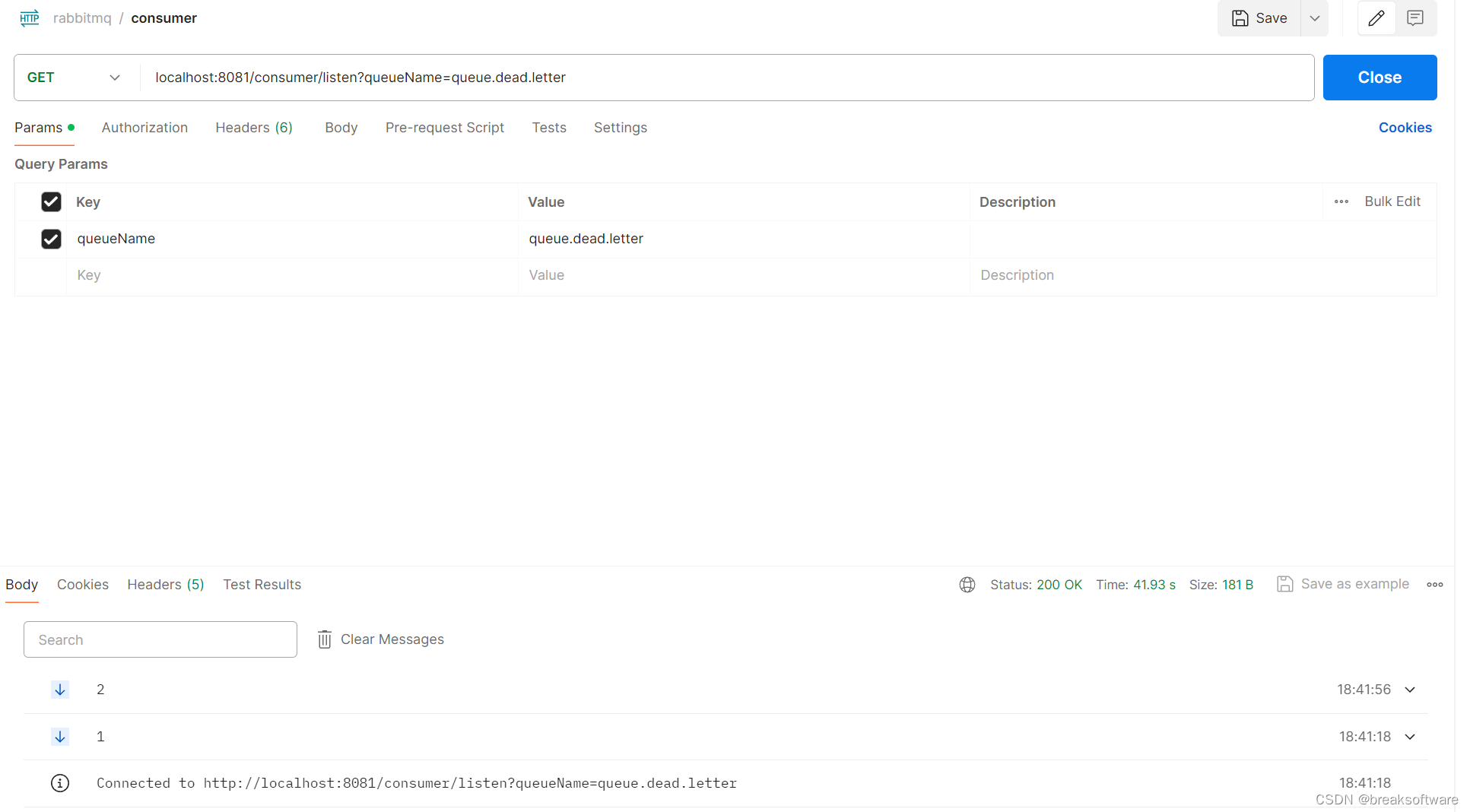 RabbitMQ实践——使用WebFlux响应式方式实时返回队列中消息_webflux 流式返回数据-CSDN博客