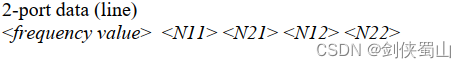 【Touchstone 1.0&2.0数据格式解析】_snp文件格式-CSDN博客