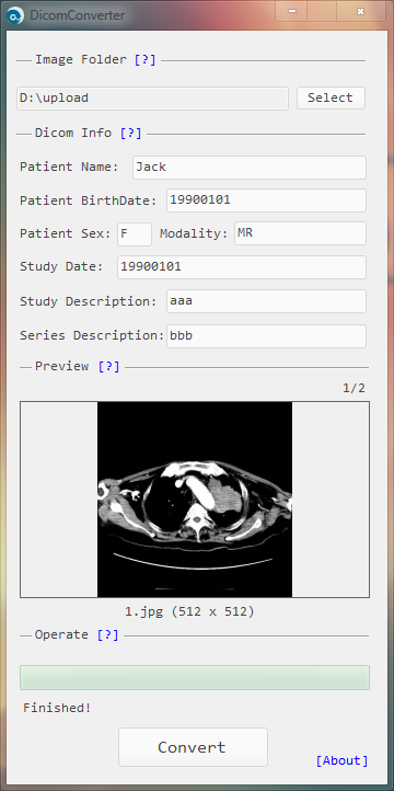 图片(jpg,png,tif等)批量转dicom(dcm)格式-CSDN博客