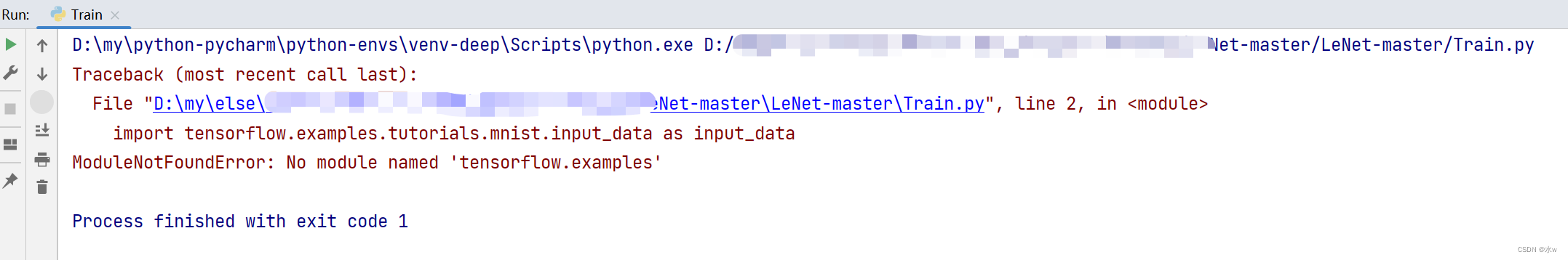 python 深度学习 解决遇到的报错问题_modulenotfounderror: no module named 'tensorflow.e-CSDN博客