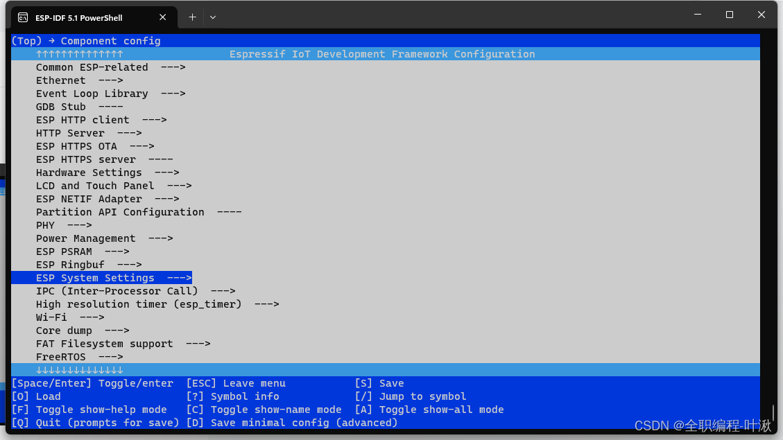 esp32 esp-idf V5.1.1版本看门狗配置_idf5.1运行menuconfig-CSDN博客