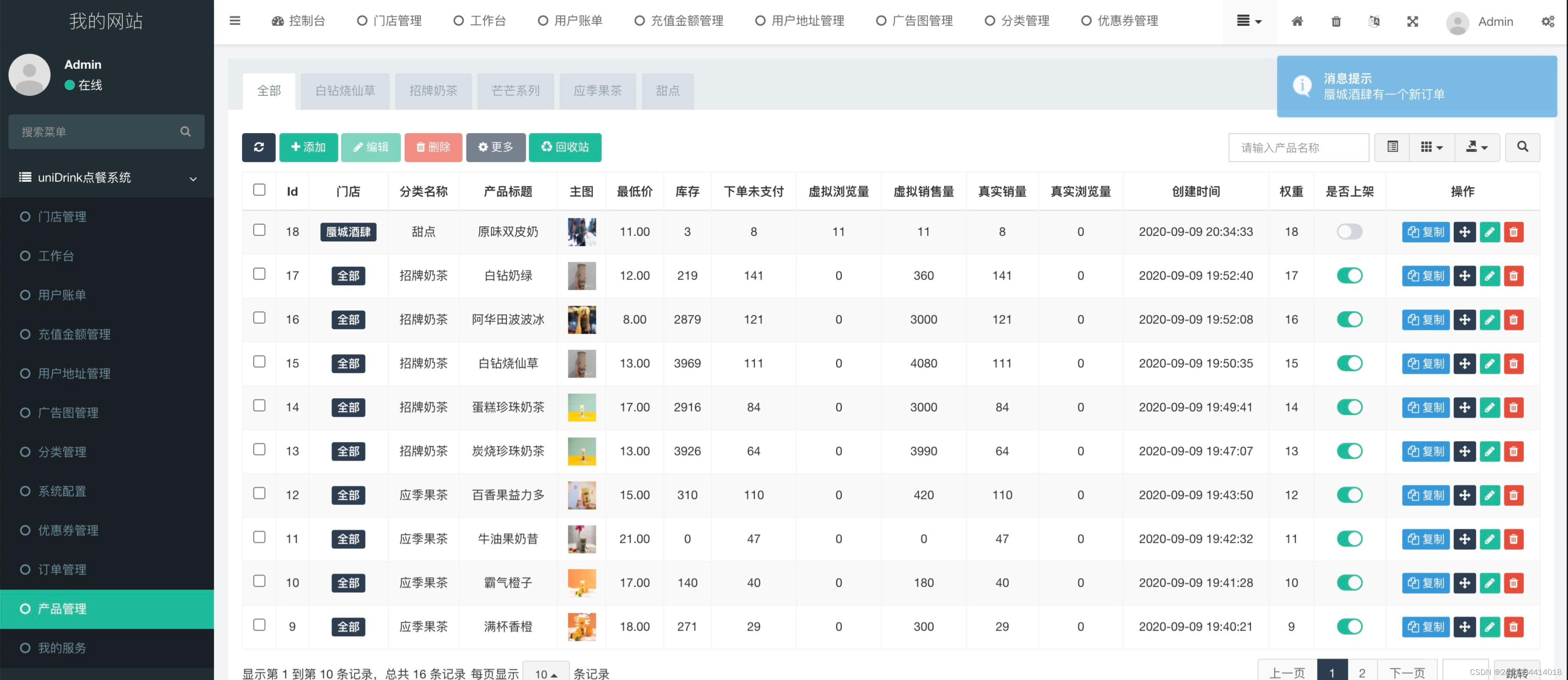 【全开源】点餐小程序系统源码（ThinkPHP+FastAdmin+UniApp）_点餐小程序源码-CSDN博客