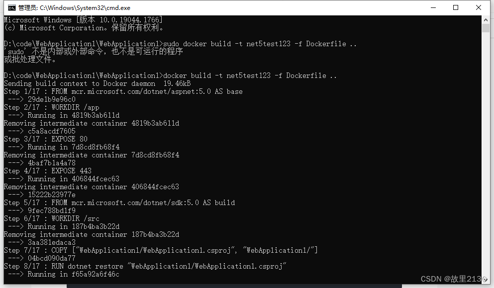 docker部署.net5项目（Windows和Linux）_docker 安装net5-CSDN博客