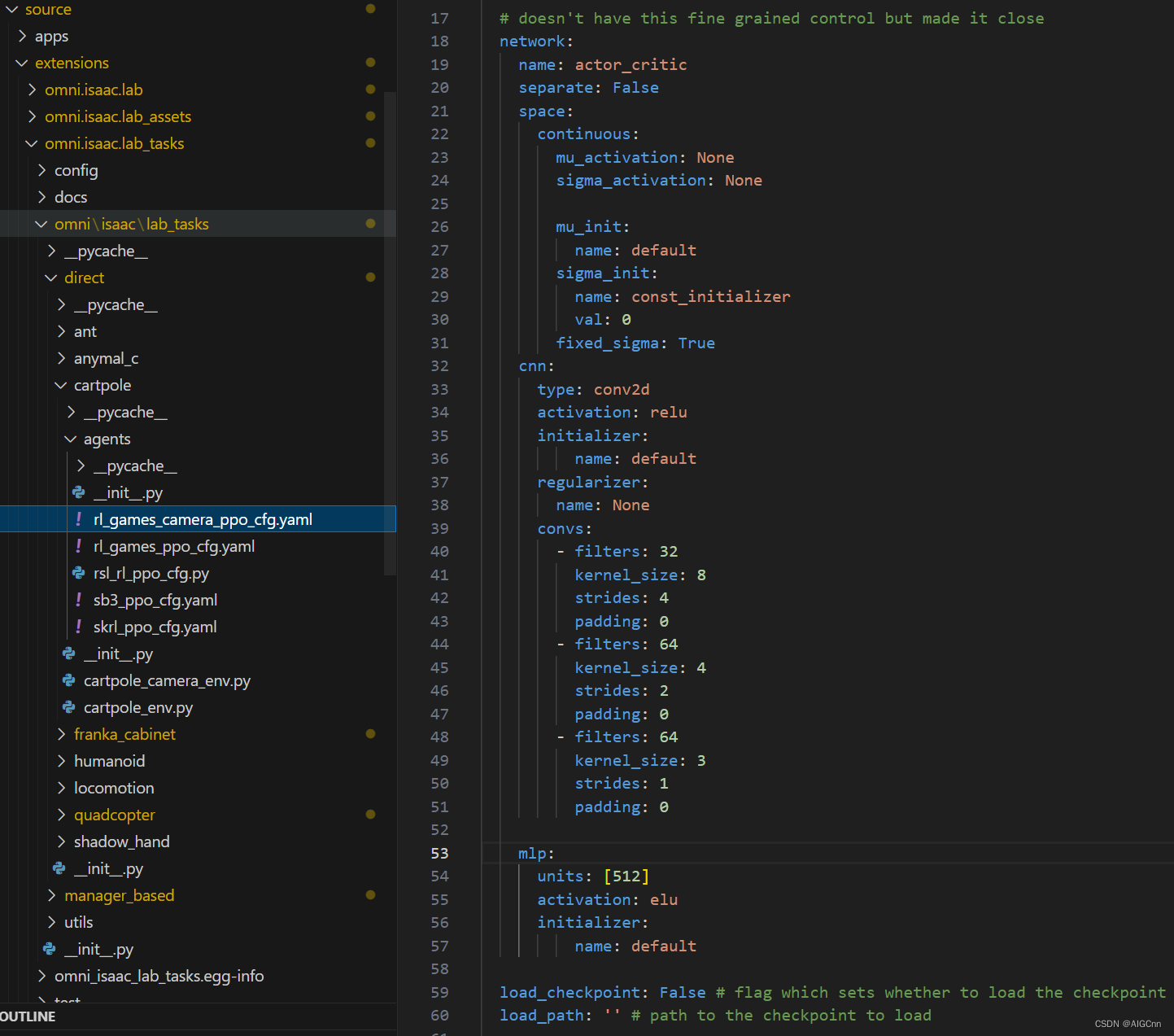 Isaac Lab CartPole实验（摄像头版本）-CSDN博客