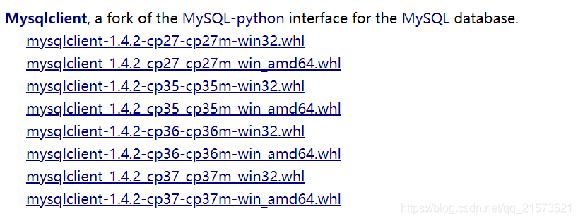 python之mysqldb的安装_mysqldb库实现数据分析-CSDN博客