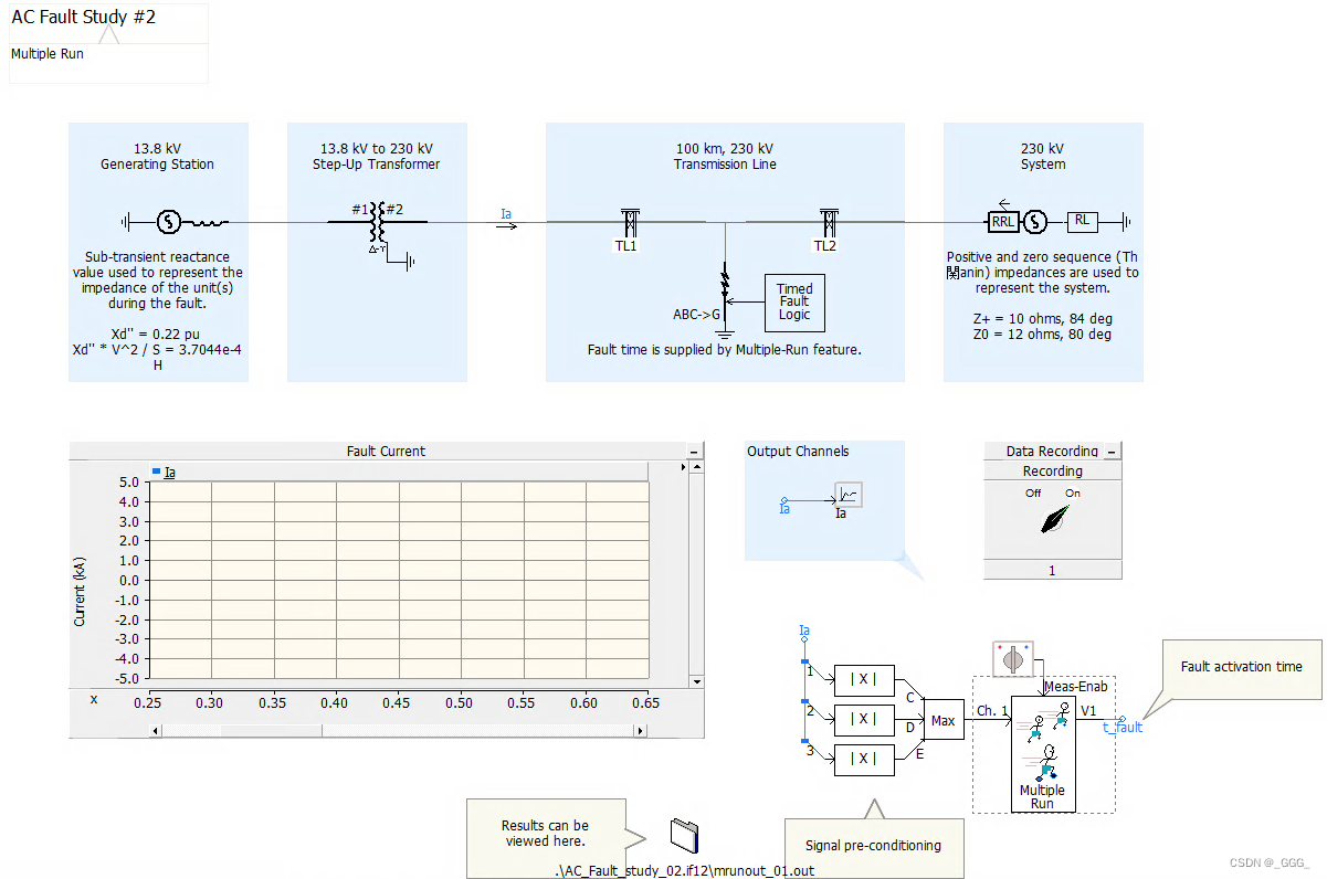PSCAD学习笔记（4.2）AC Faults交流故障：使用多次运行Multiple-Run（高效调参神器）_pscad multiple run-CSDN博客