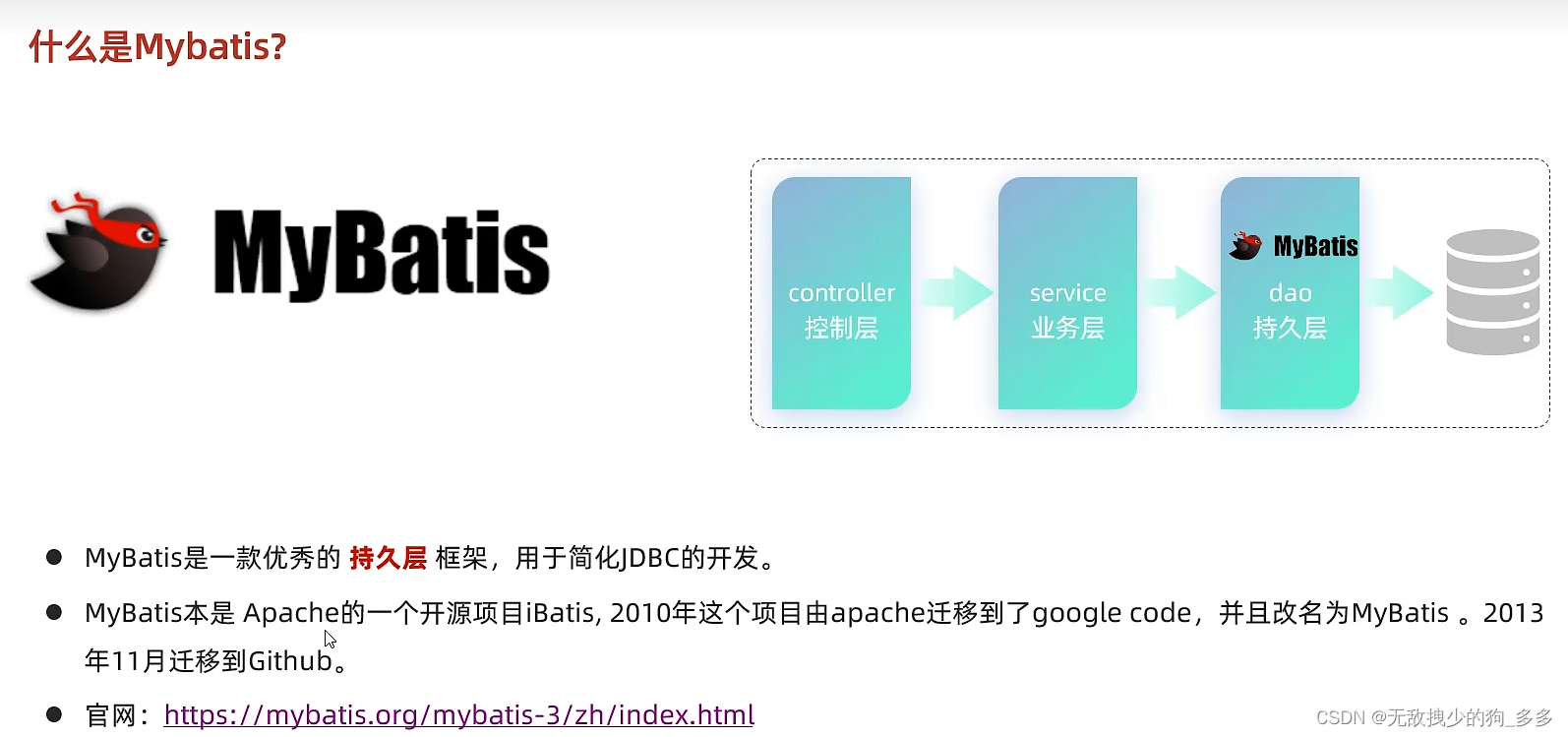 Mybatis入门之在基于springboot的框架下拿到mysql中数据springboot怎么拿到mysql中某一列的值 Mybatis