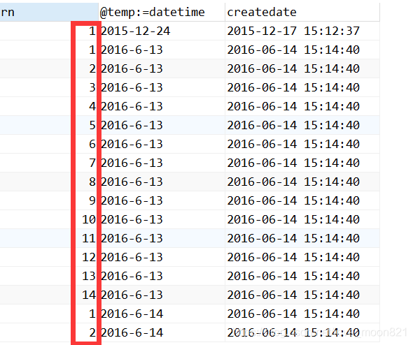 mysql：实现oracle、sql server中的row_number() over功能【分组排序】_mysql rownumber ...