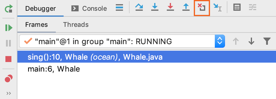 IDEA Debug过程中使用Drop Frame或Reset Frame实现操作回退_idea drop frame-CSDN博客