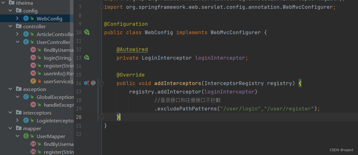 SpringBoot项目中使用拦截器Interceptor_jwt.create().withclaim-CSDN博客