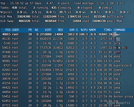 linux分析进程占用cpu过高（top+gdb）_线程cpu占用率高 gdb-CSDN博客