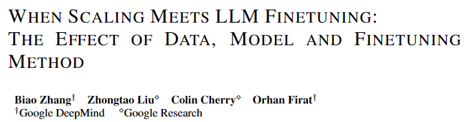 每日论文速递 | 当缩放遇到LLM微调:数据、模型和微调方法的影响-CSDN博客
