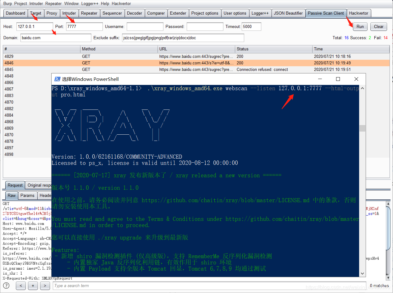 【工具使用】Xray与Burp联动--流量转发插件Passive Scan Client_passive scan client不能用-CSDN博客