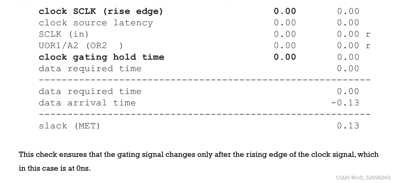 静态时序分析(STA)_门控时钟(Clock Gating Checks)_门控时钟的时序分析-CSDN博客
