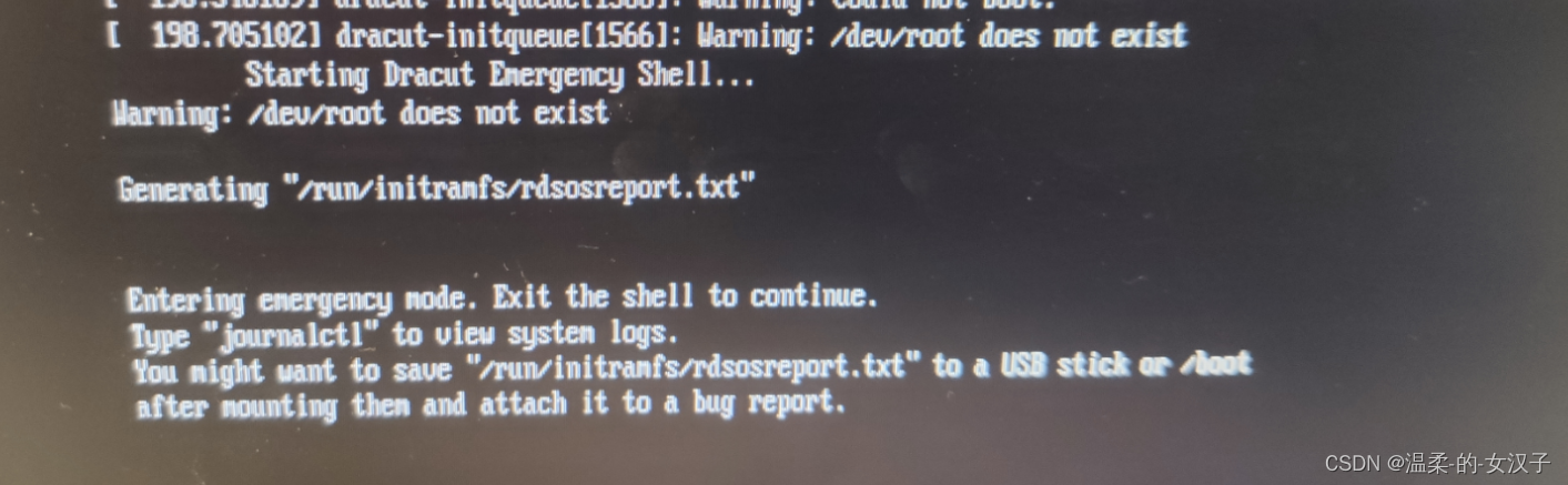 U盘安装Linux系统报dracut-initqueue错误，解决方案-CSDN博客