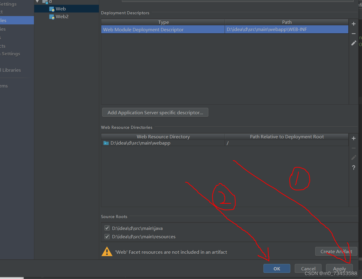 用maven创建web项目，手动添加webapp和.xml文件_addwebapp-CSDN博客