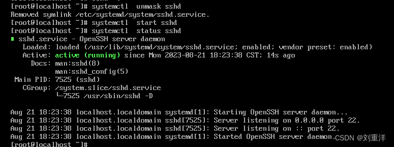 问题解决：Failed to start sshd.service: Unit is masked._failed to start ssh.service: unit ssh.service ...