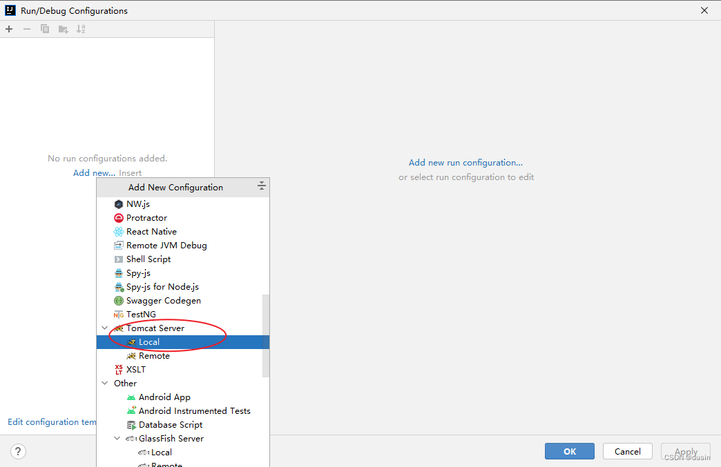 IDEA中创建Java Web项目方法2_add new run configuration-CSDN博客