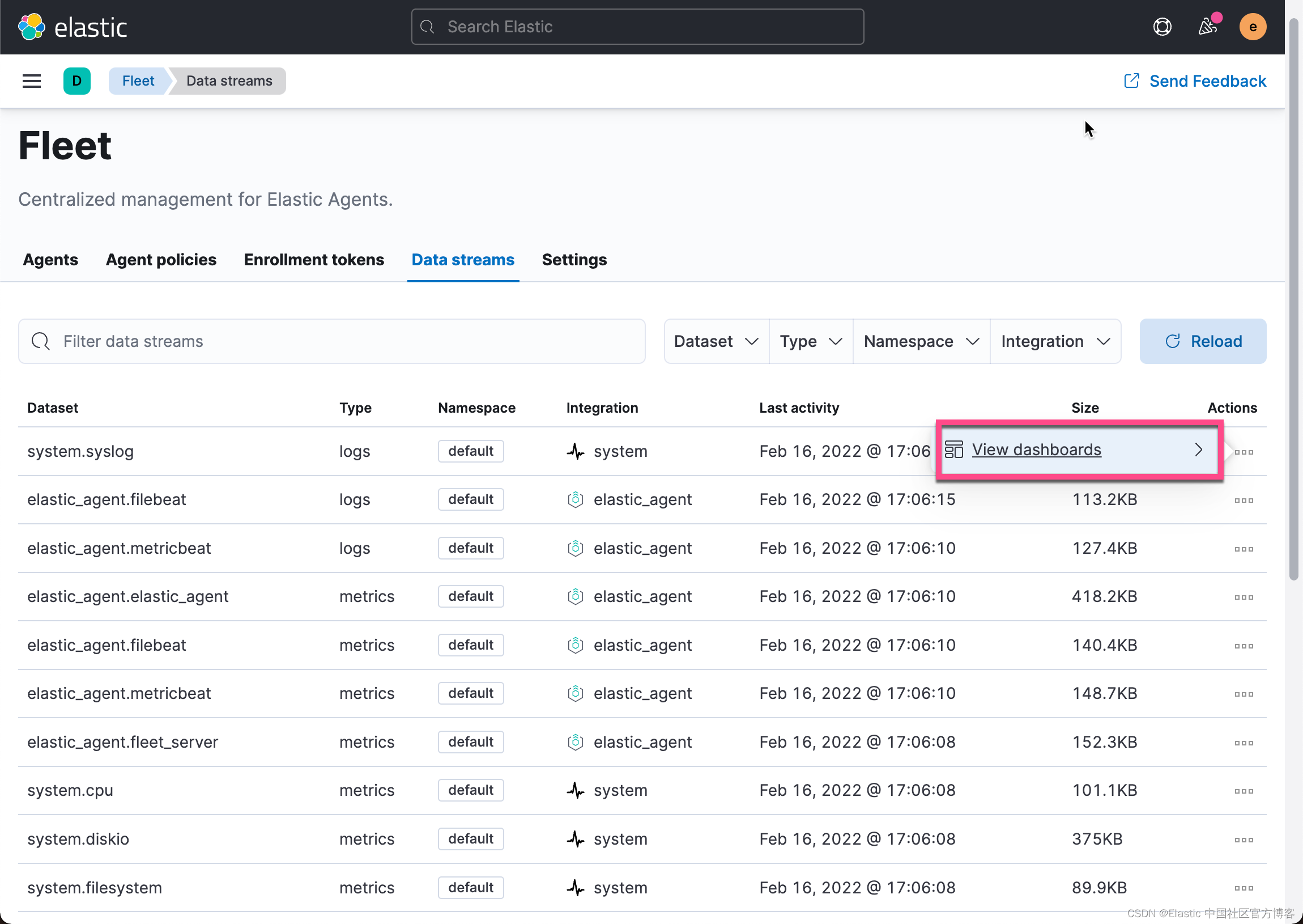 Observability:使用 Elastic Agent 来摄入日志及指标 Elastic Stack 80 Csdn博客