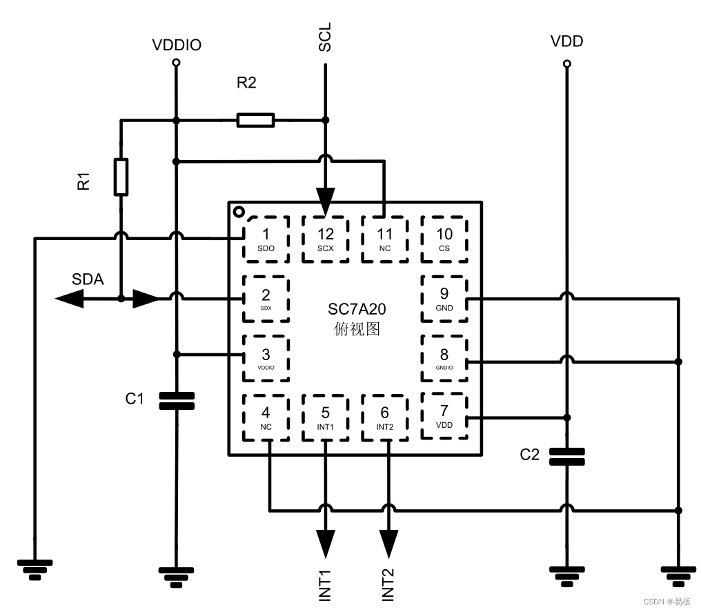 可能是最便宜的姿态传感器，国产三轴加速度计SC7A20_sc7a20tr-CSDN博客